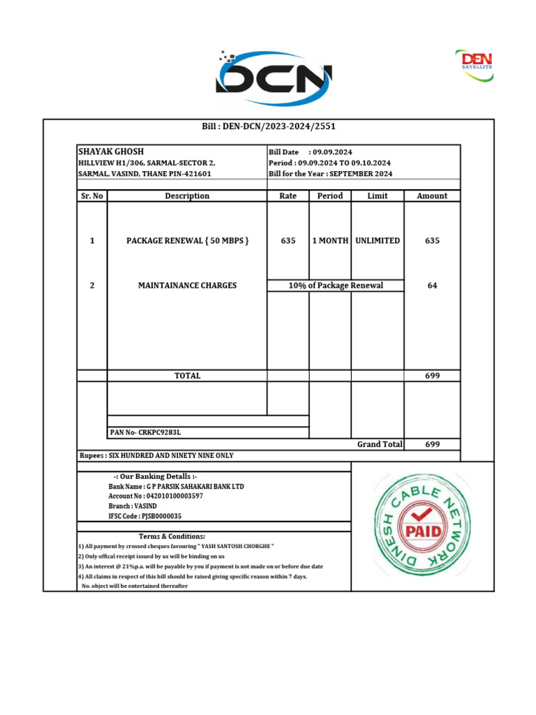 September 2024 Bill Summary | PDF