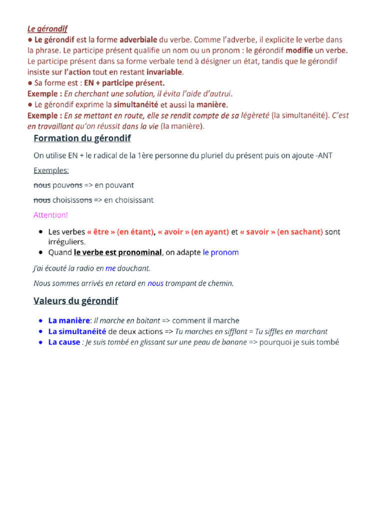 GÉRONDIF | PDF