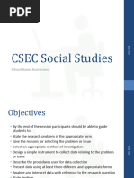 Social Studies Sba Guide 2025 | PDF