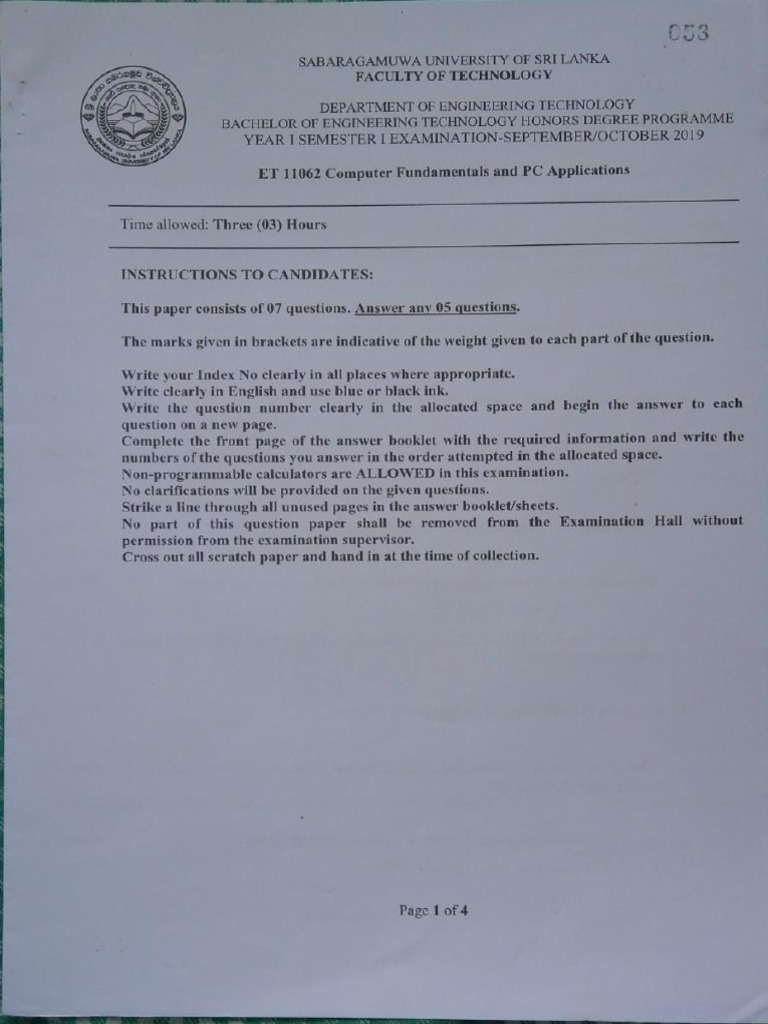 2019 ICT Paper | PDF