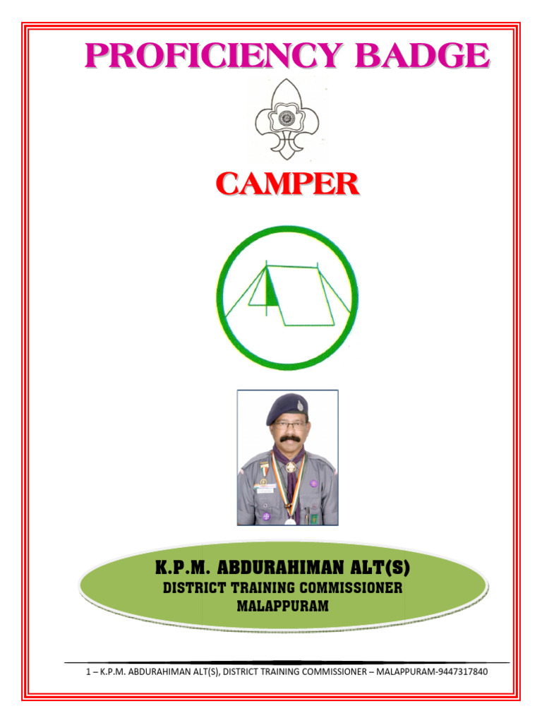 Camper Prof. Badge Guide | PDF
