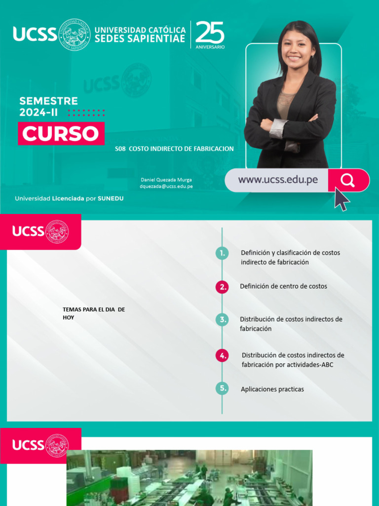 S08.1 Costos Indirectos de Fabricacion | PDF | Costo | Presupuesto