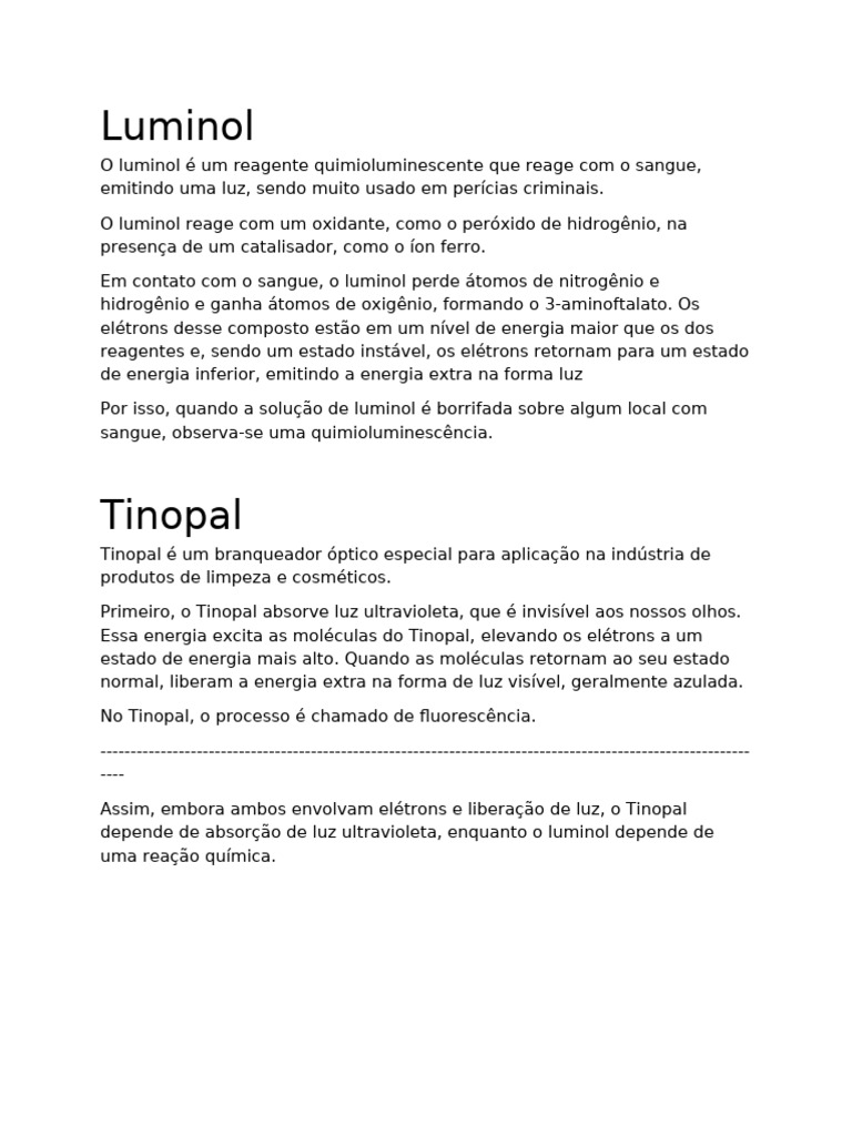 Luminol e Tinopal Final | PDF | Religião e Espiritualidade