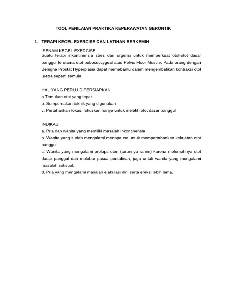 Tool Penilaian Praktika Gerontik 2024 | PDF | Pengembangan Diri