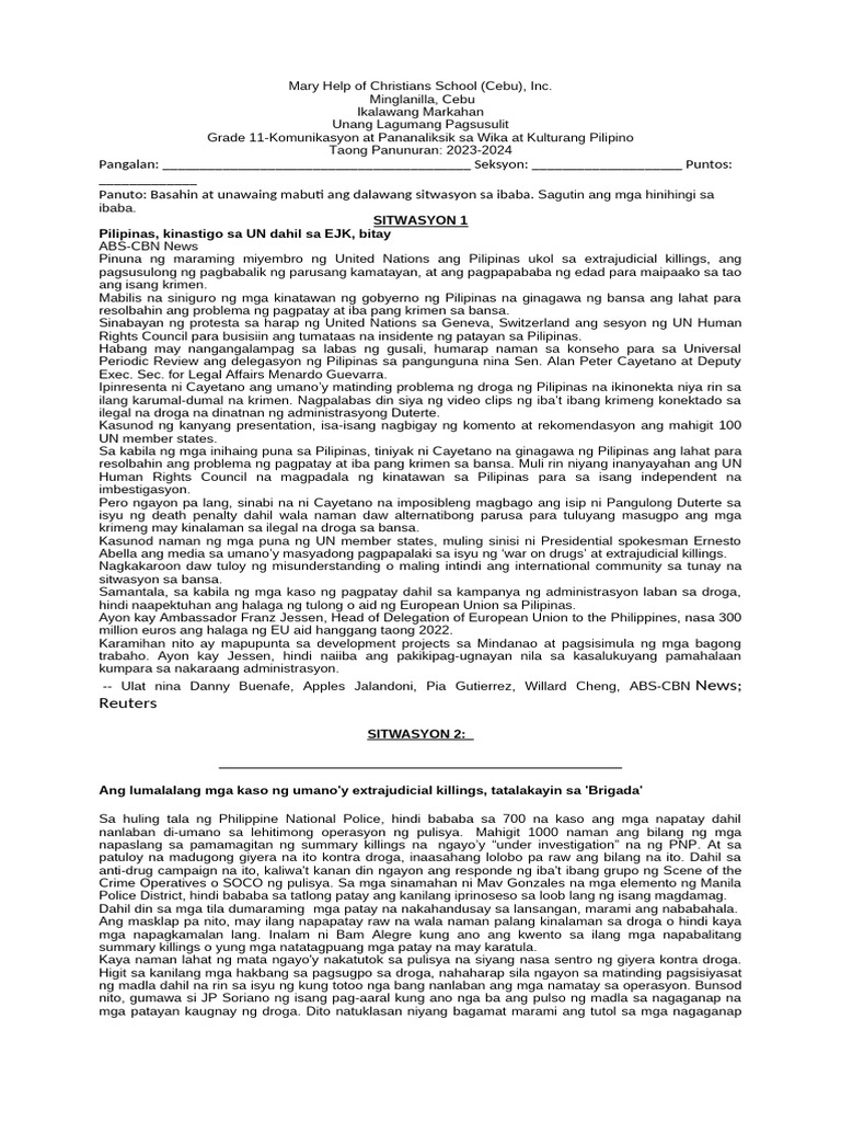 Kompan Answer Key Ut 2.2 | PDF