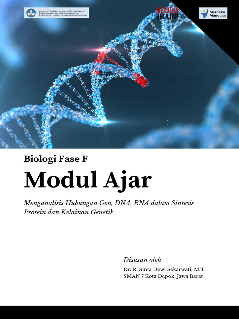 Modul Ajar Biologi - Substansi Genetika - Fase F - 8YJg1zrZEw | PDF | Sains & Matematika