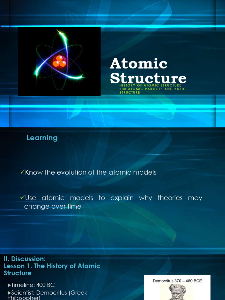 Chapter 4 History of Atoms Pptx-1 | PDF | Atomic Nucleus | Atoms