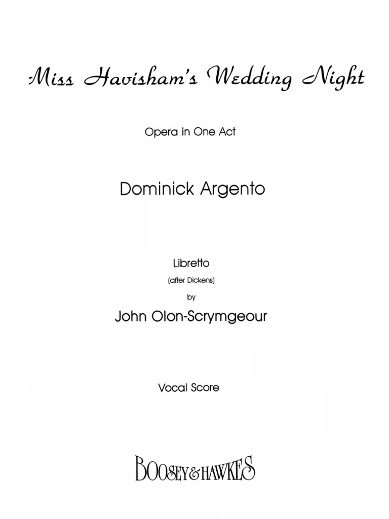 Miss Havisham - S Wedding Night | PDF