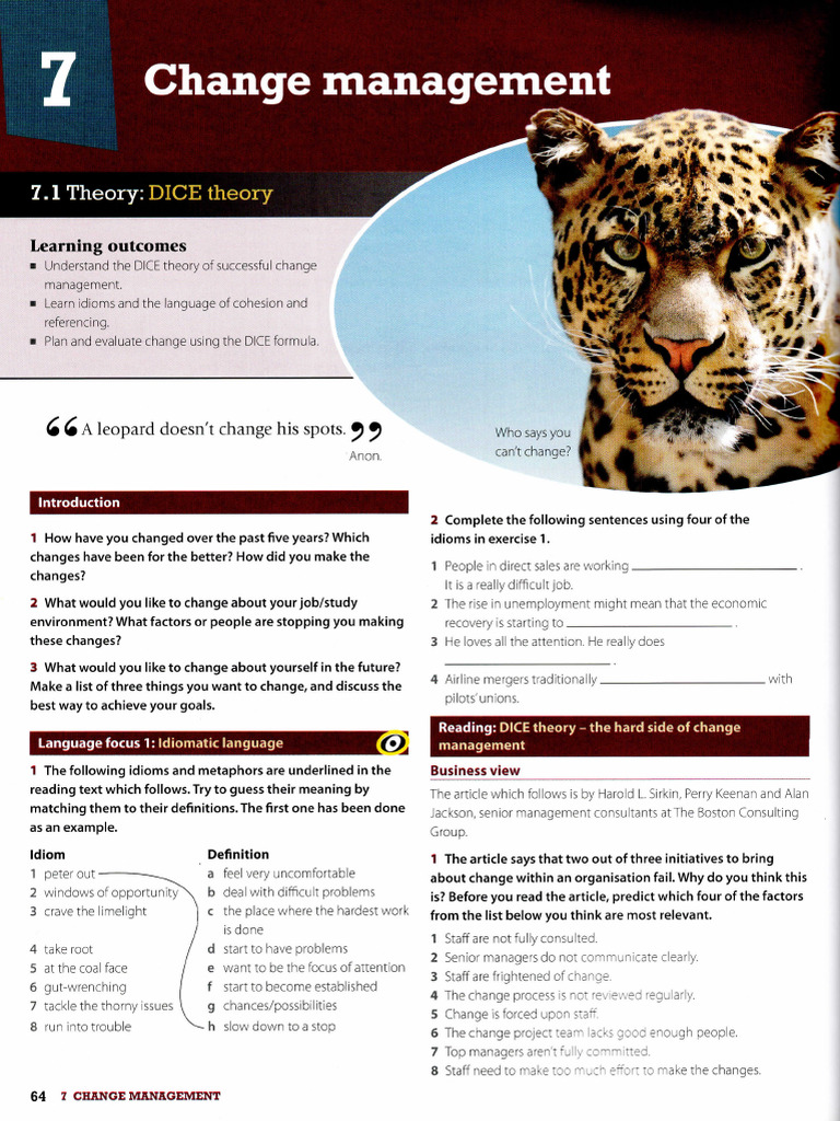 Change Management Insights | PDF | Change Management | Communication