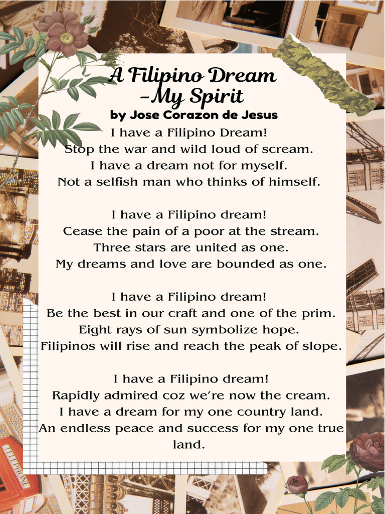 A Filipino Dream - Jacang | PDF