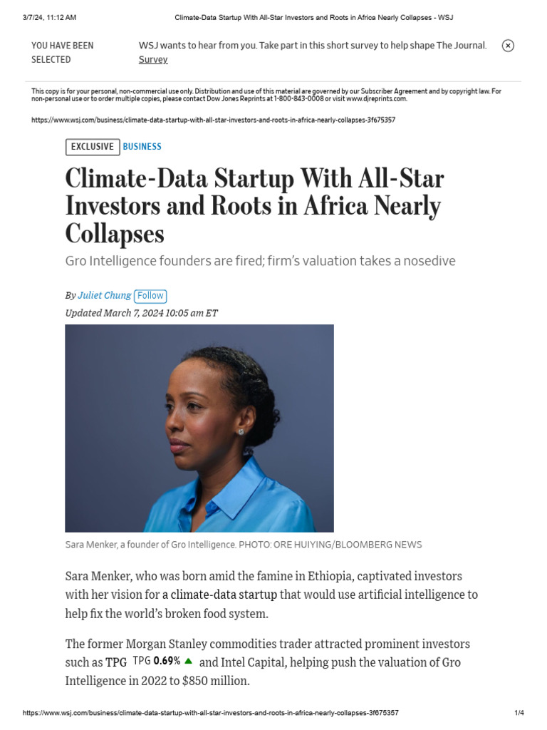 Climate-Data Startup With All-Star Investors and Roots in Africa Nearly ...