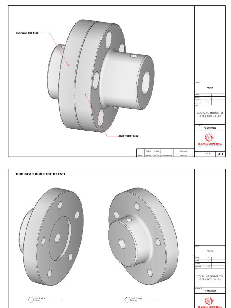 Pkt-Coupling Motor To Gear Box L-1102 | PDF