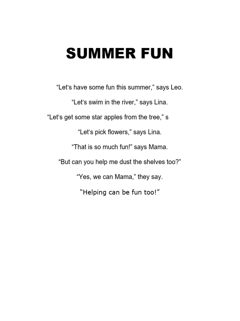 g3 Summer Fun | PDF