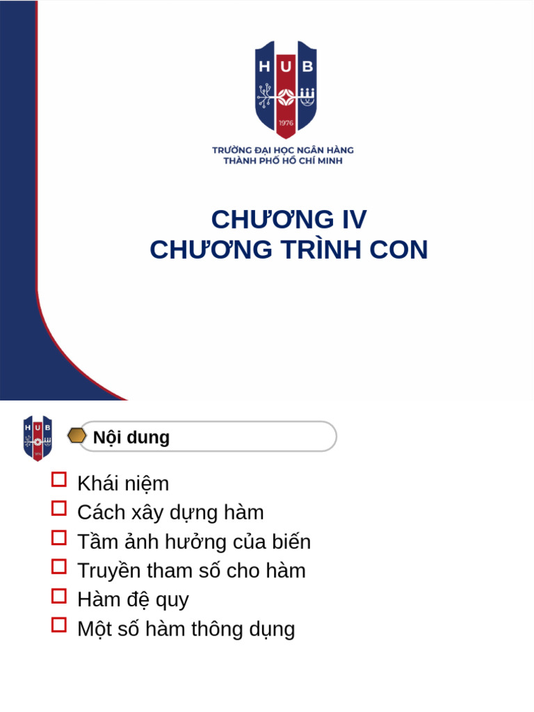 C04-Chuong Trinh Con - Final | PDF