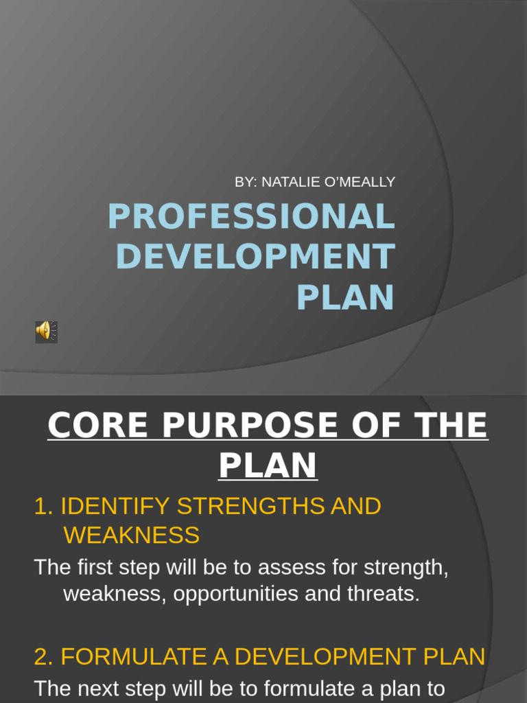 Professional Development Plan Overview | PDF | Critical Thinking ...