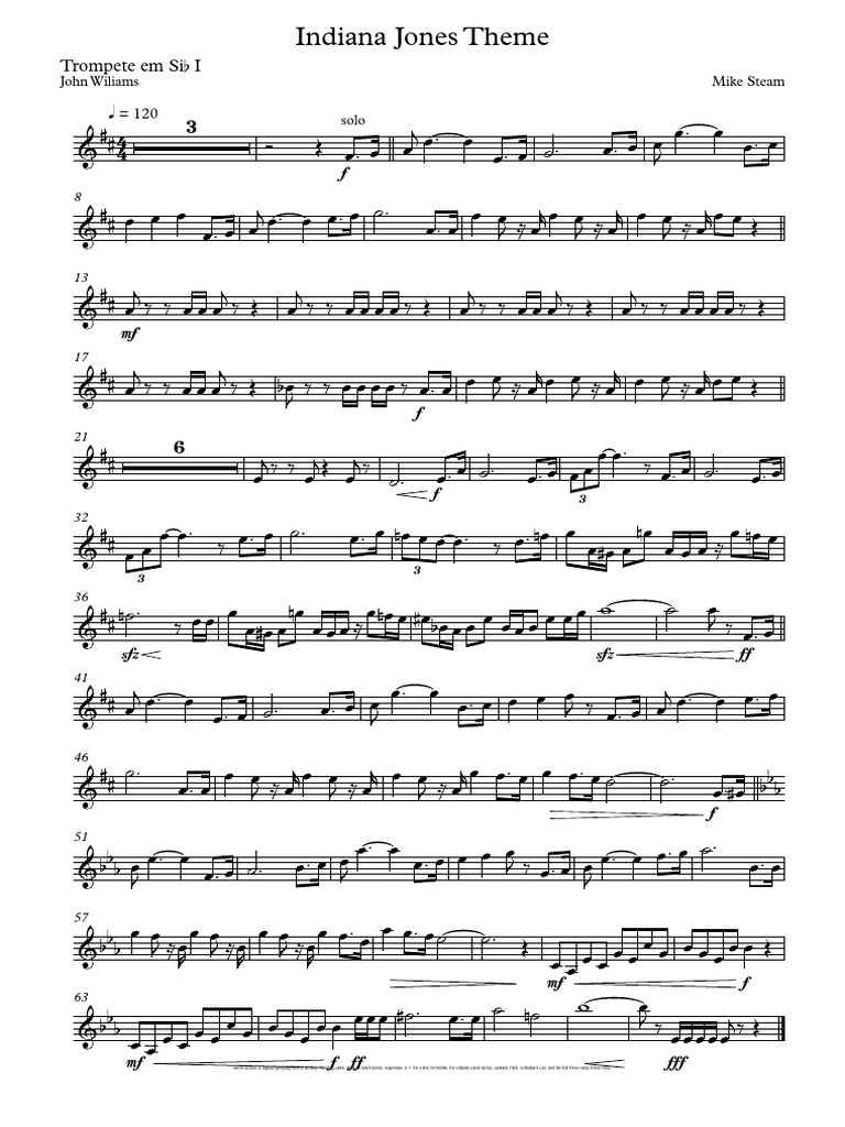 Indiana - Jones - Theme - Trompete em Sib I - 2024-10-23 2133 ...
