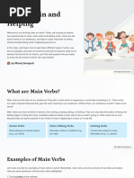 Main and Helping Verbs Worksheet | PDF