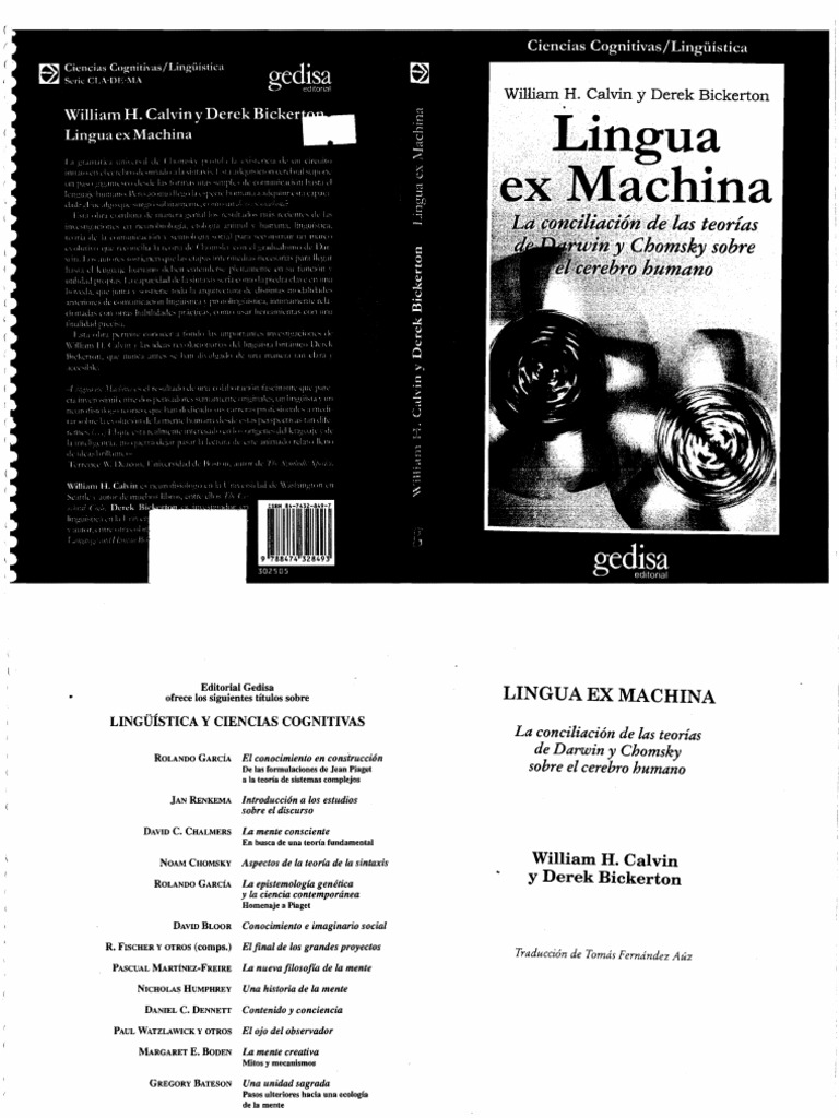 Calvin Bickerton - Lingua Ex Machina | PDF | Evolución | Palabra
