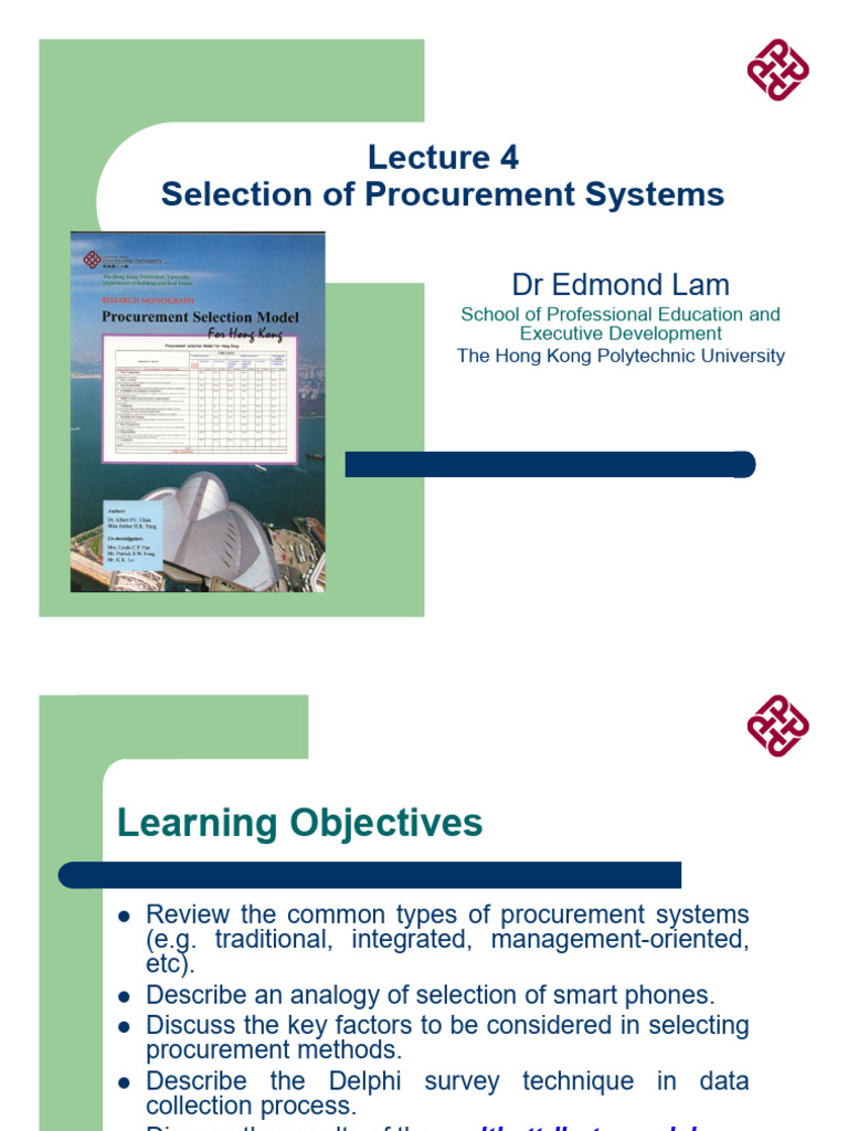 L4 Selection of Procurement | PDF | Procurement