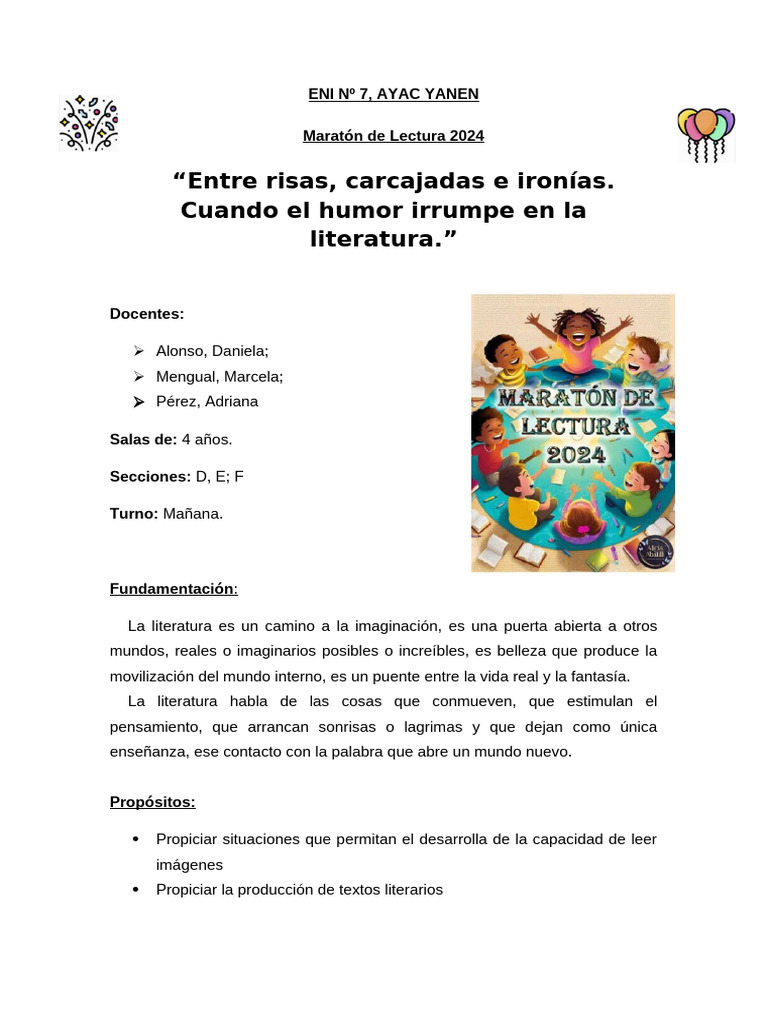 Maraton de Lectura 2024 | PDF