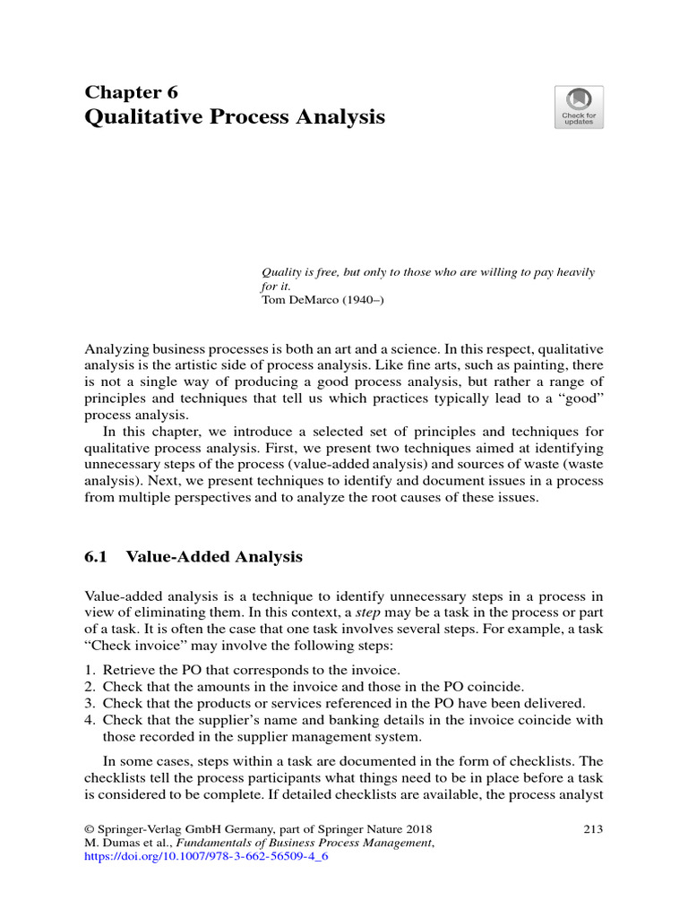 Qualitative Process Analysis | PDF | Accounts Payable | Waste