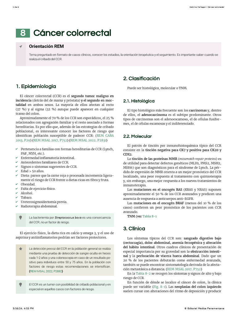 Cáncer Colorectal | PDF | Cáncer colonrectal | Cáncer