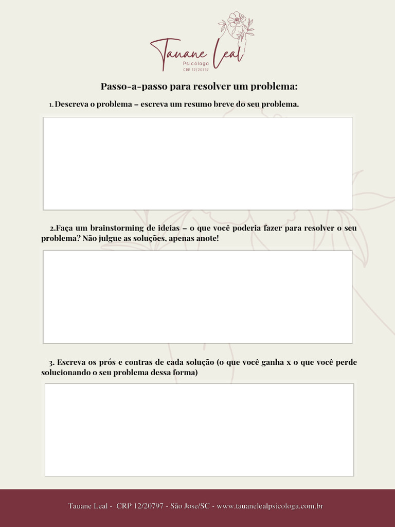 Passo-A-passo para Resolver Um Problema | PDF
