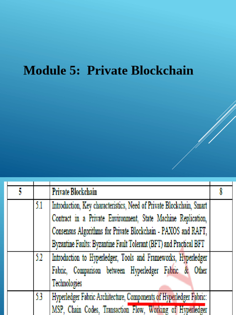 Blockchain Module 5 Lec 27 | PDF | Computing | Information Technology Management