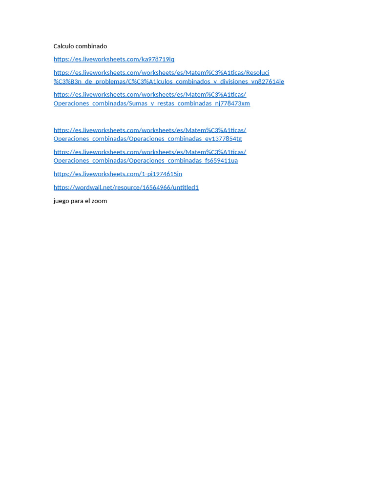 Calculo Combinado | PDF | Informática