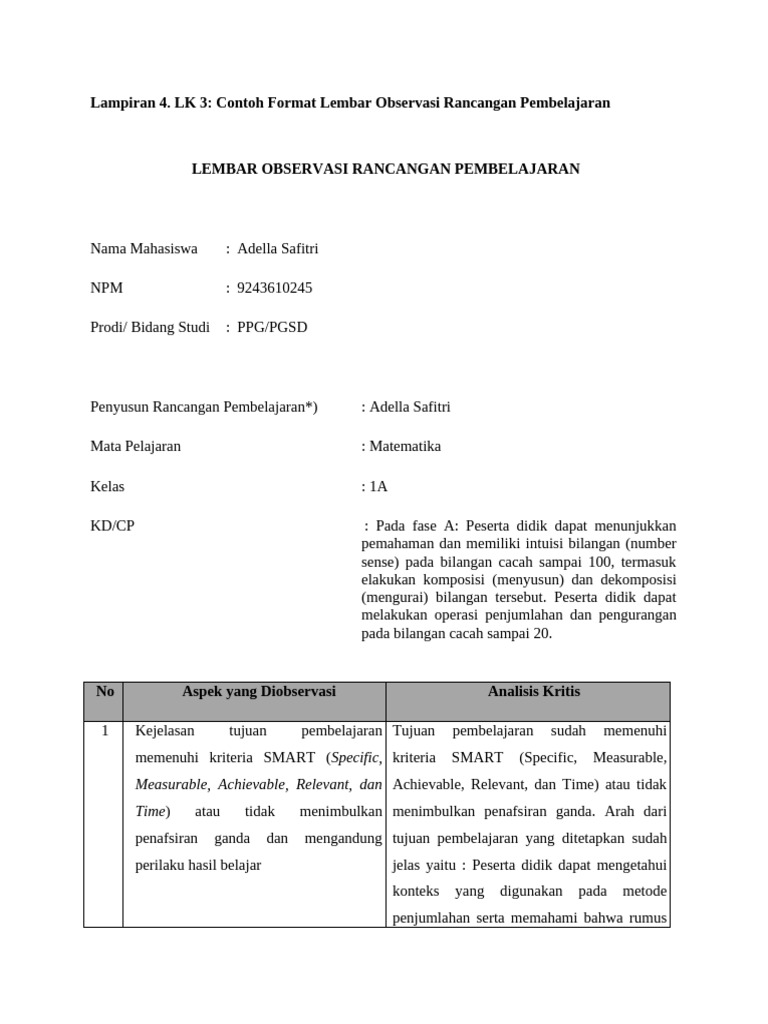Topik 4 - 01.05.6-B4-4 Unggah LK 3 - Lembar Observasi Rancangan Dan Perangkat Pembelajaran ...