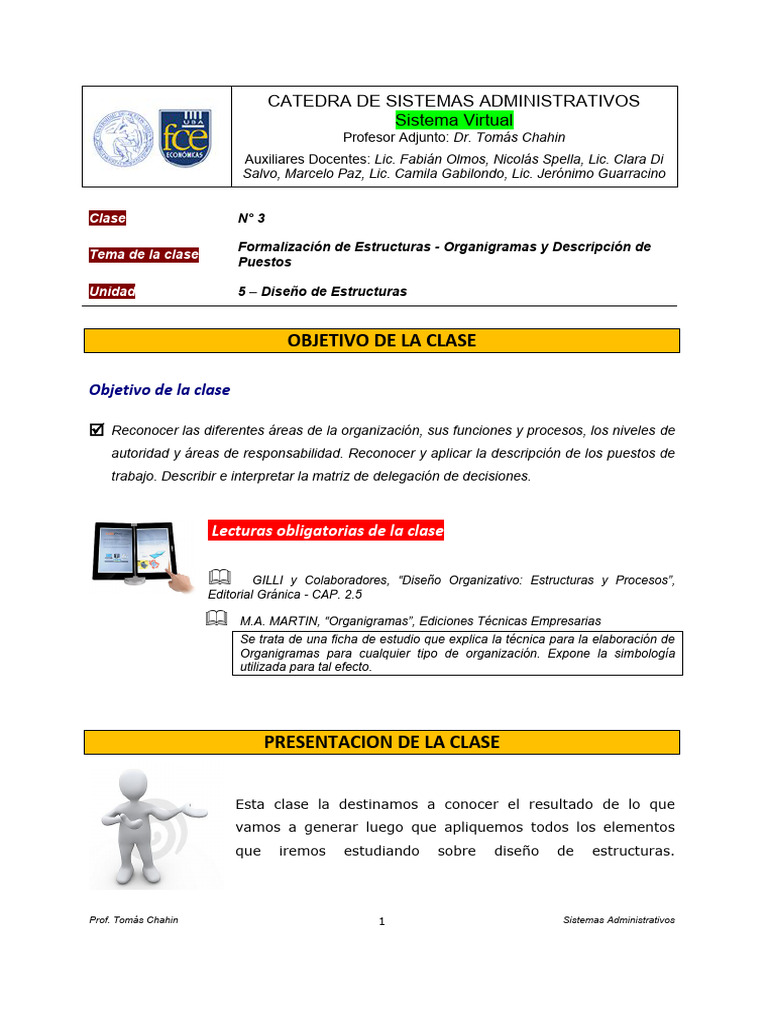 Clase 3-Formalización de Estructuras-T Chahin Virtual | PDF | Business