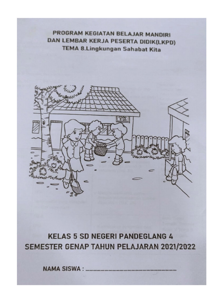 5b-Program Kegiatan Belajar Mandiri Terstruktur | PDF