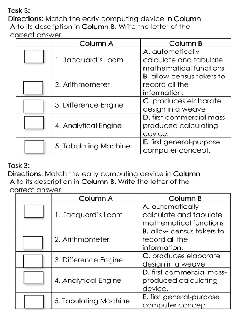 ICT1 - Early Computer Devices | PDF