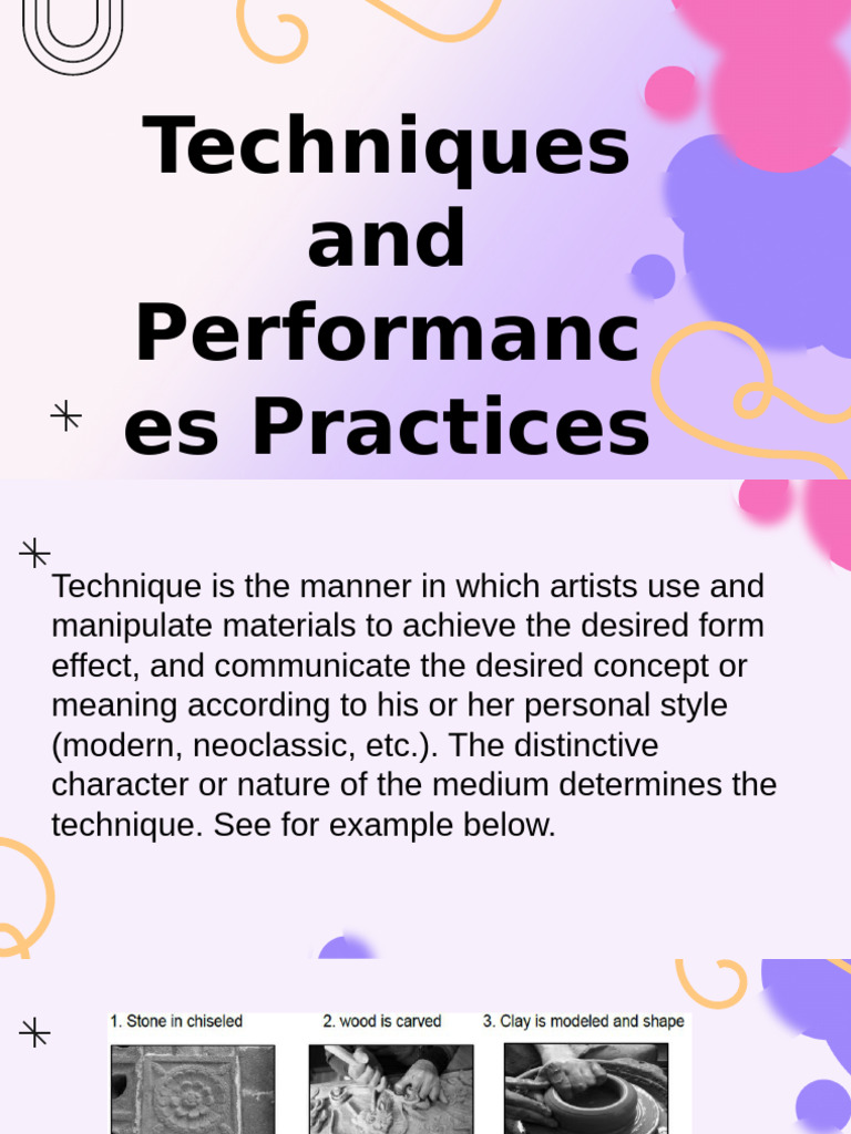 Techniques and Performance Practices | PDF | Filmmaking | Imaging