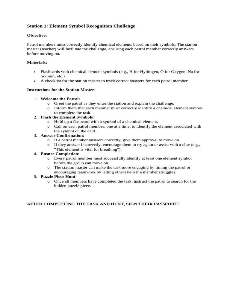 BSP AND GSP TASKS | PDF | Magnesium | Metals