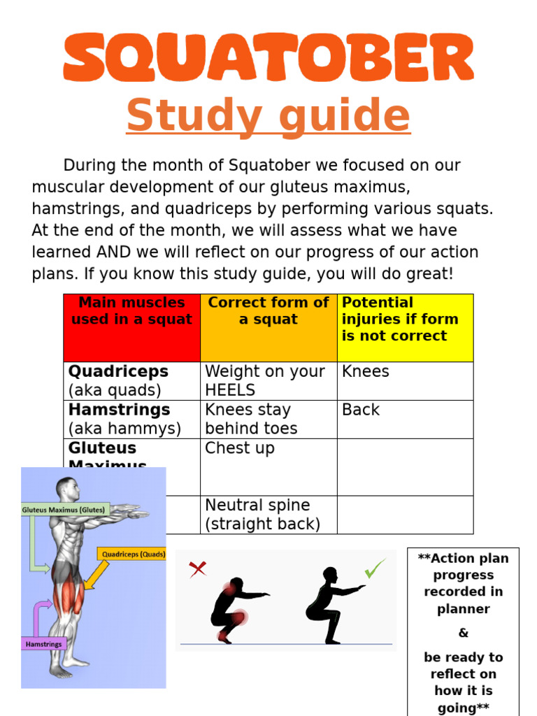 Squatober Study Guide | PDF