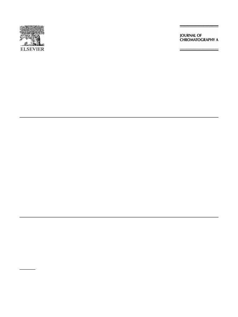 Caballero - Peak Deconvolution in One-Dimensional Chromatography Using ... Caballero - Peak Deconvolution in One-Dimensional Chromatography Using ...