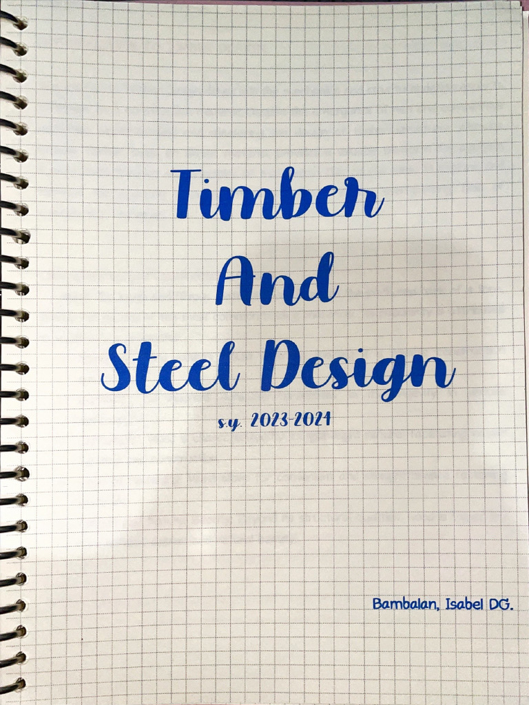 Notebook in Steel and Design | PDF