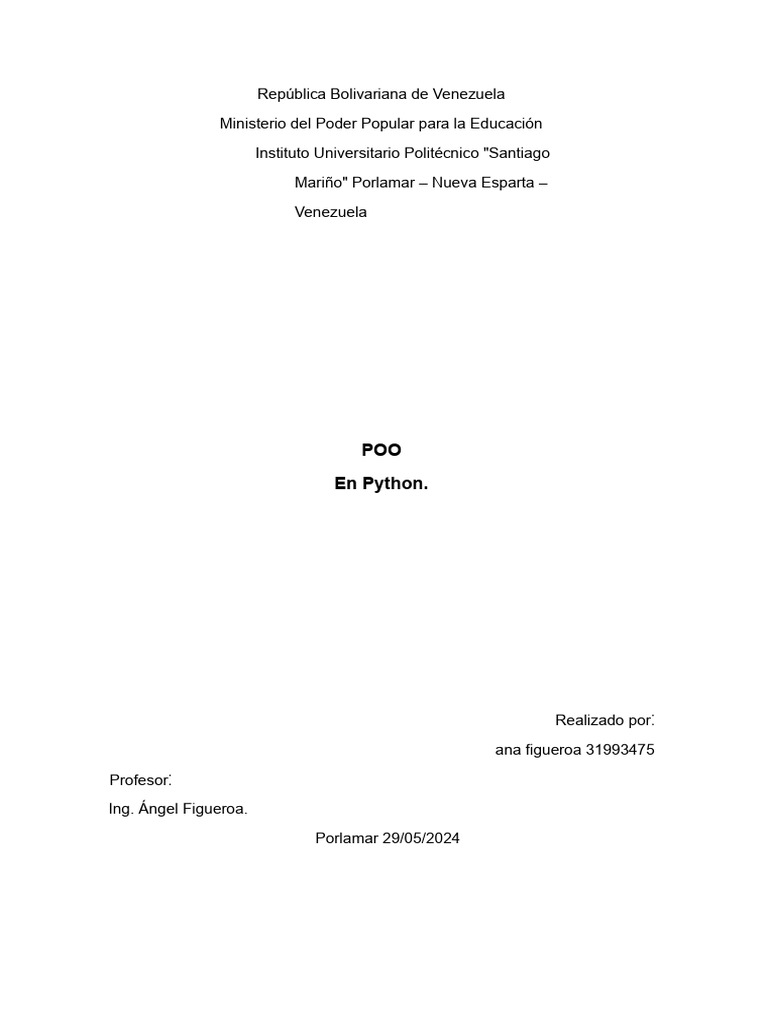 Poo Python | PDF