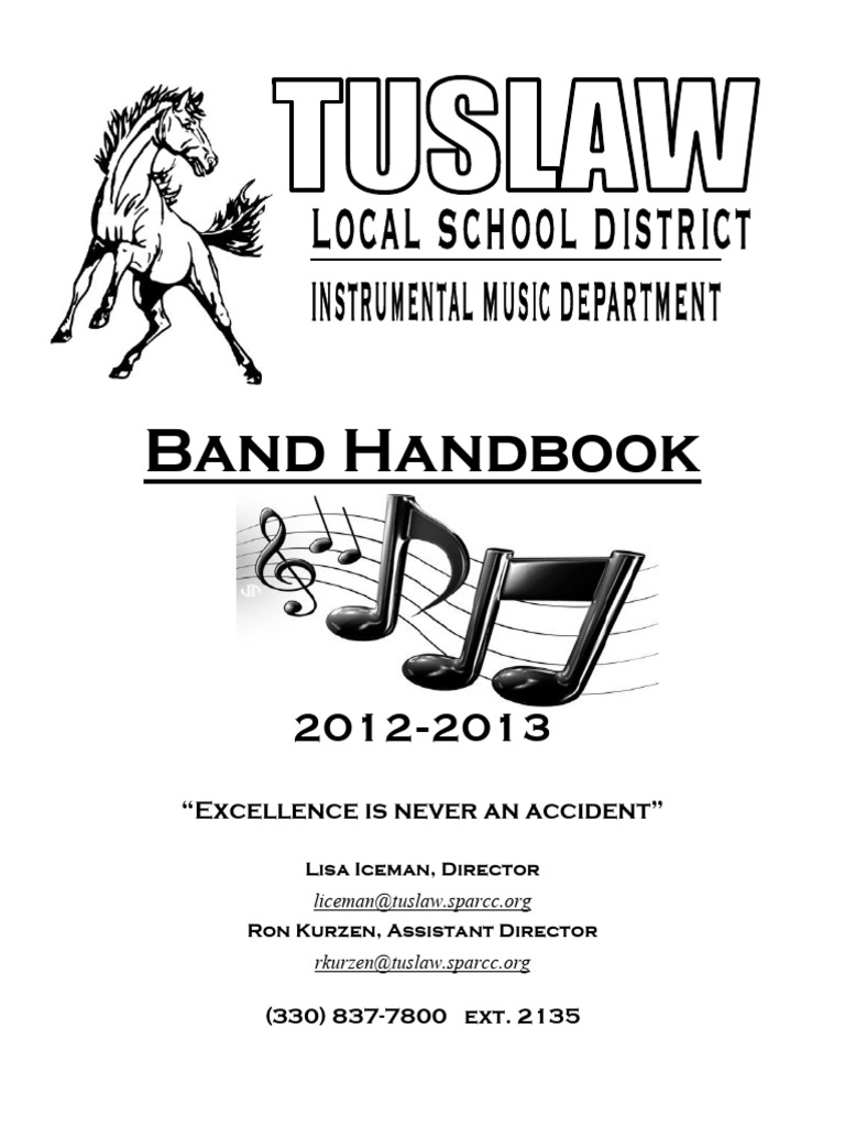 Sample High School Band Handbook | PDF | Saxophone | Clothing