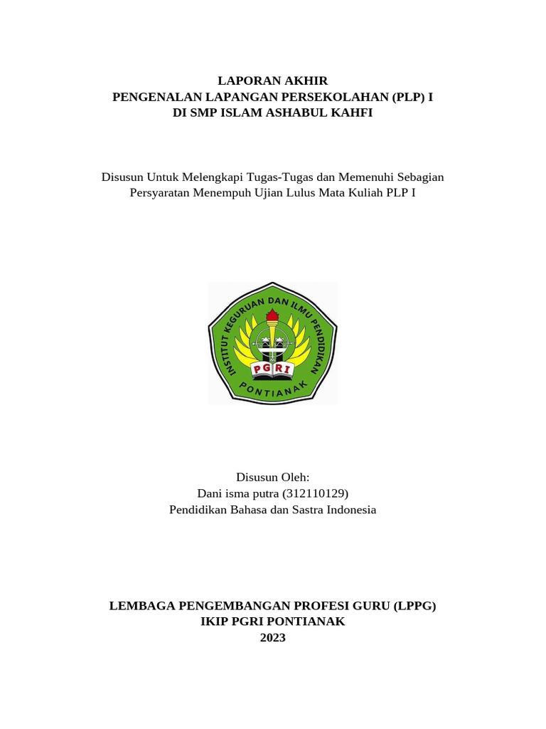 Laporan Akhir PPL | PDF | Karier & Perkembangan
