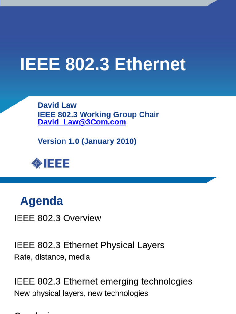 IEEE 802d3 Law | PDF | Physical Layer Protocols | Computer Networking
