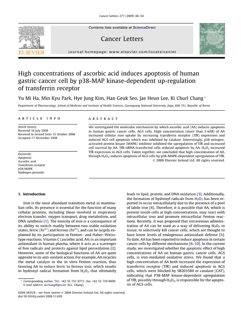 Vía Map Kinasa Aa Cáncer | PDF | Antioxidant | Biotechnology