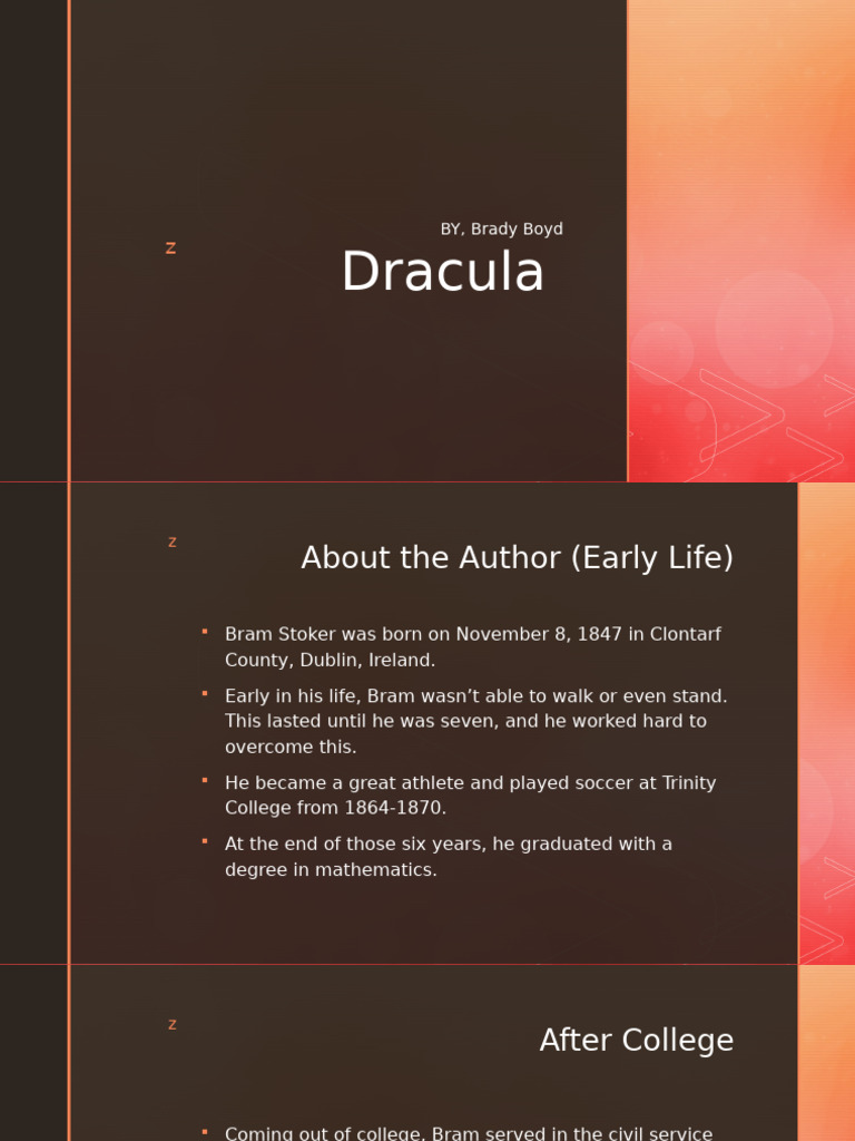 Dracula Presentation v.2 | PDF | Dracula | Mina Harker