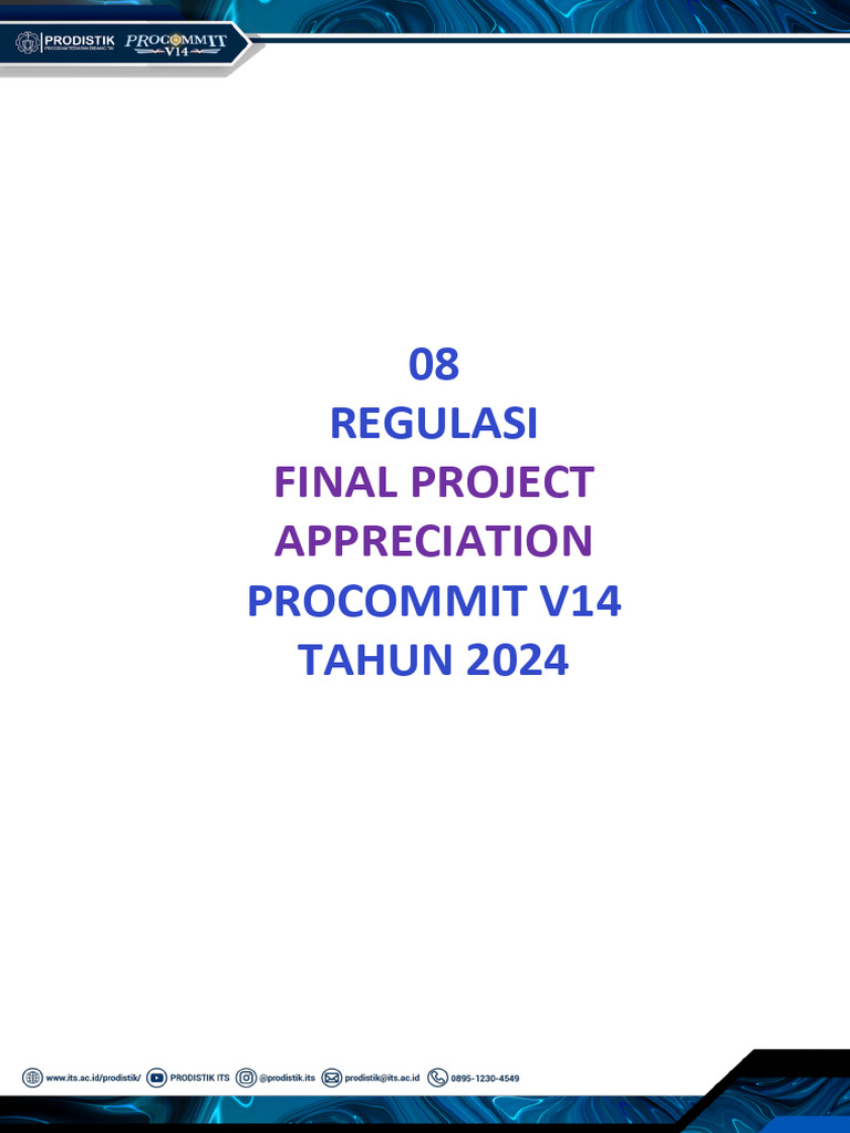 08 - Regulasi Final Project Appreciation v14 | PDF