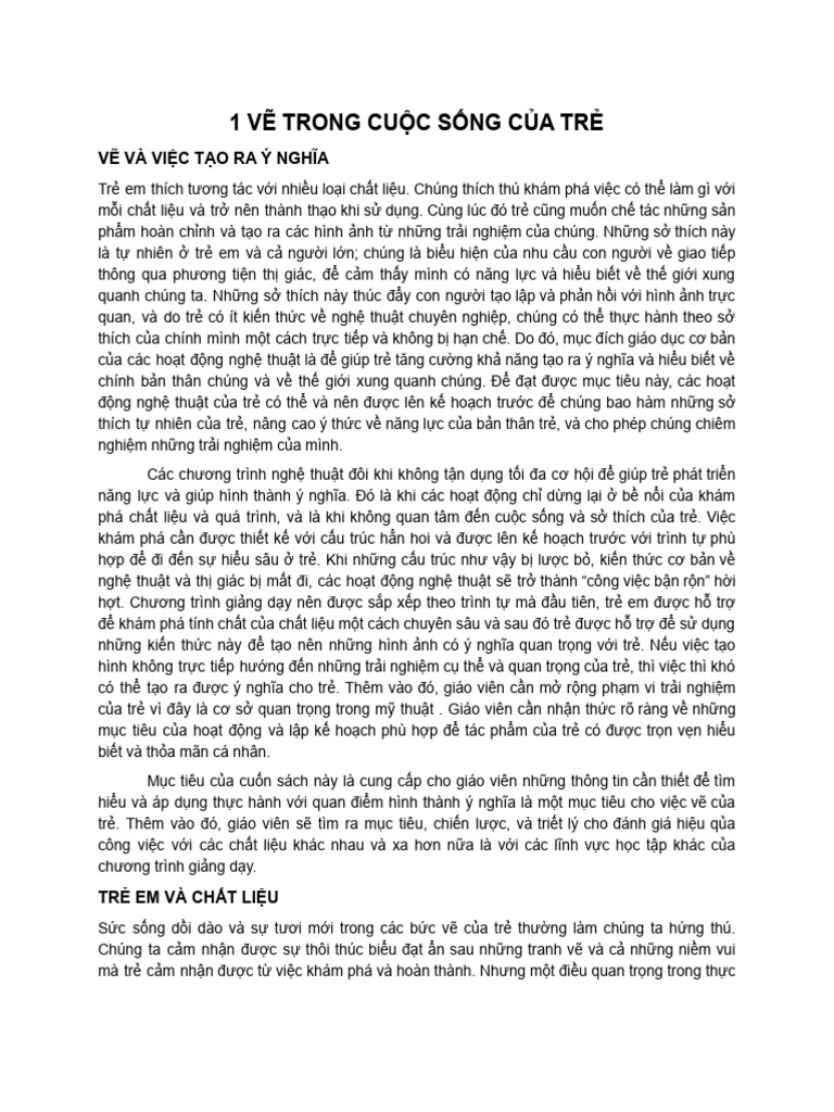 BT5 - 1 Vẽ trong cuộc sống của trẻ | PDF