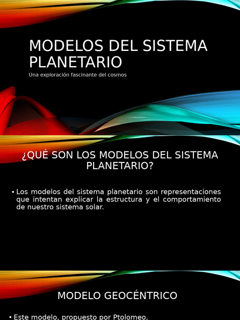 Modelos Del Sistema Planetario | PDF | Heliocentrismo | Gravedad