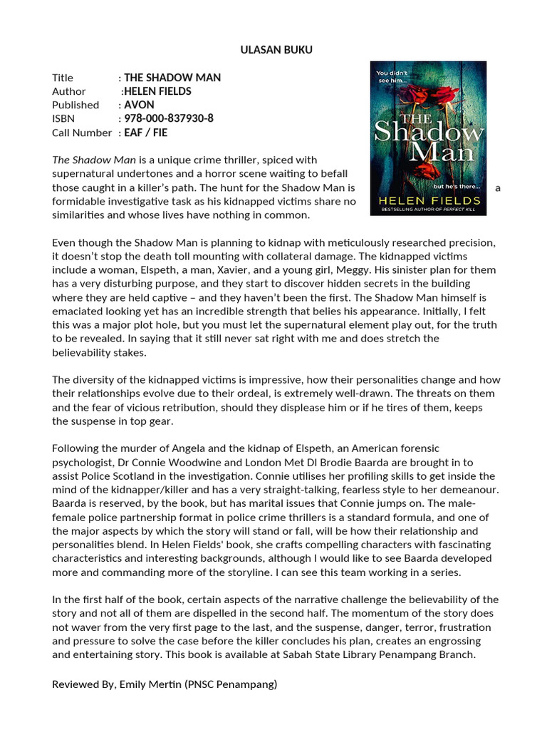Book Review | PDF | Thriller (Genre)