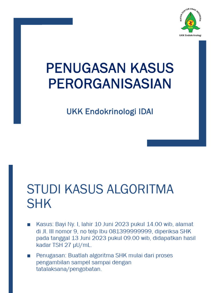 Penugasan Kasus Pengorganisasian SHK - PKM Tambora | PDF | Pengembangan Diri