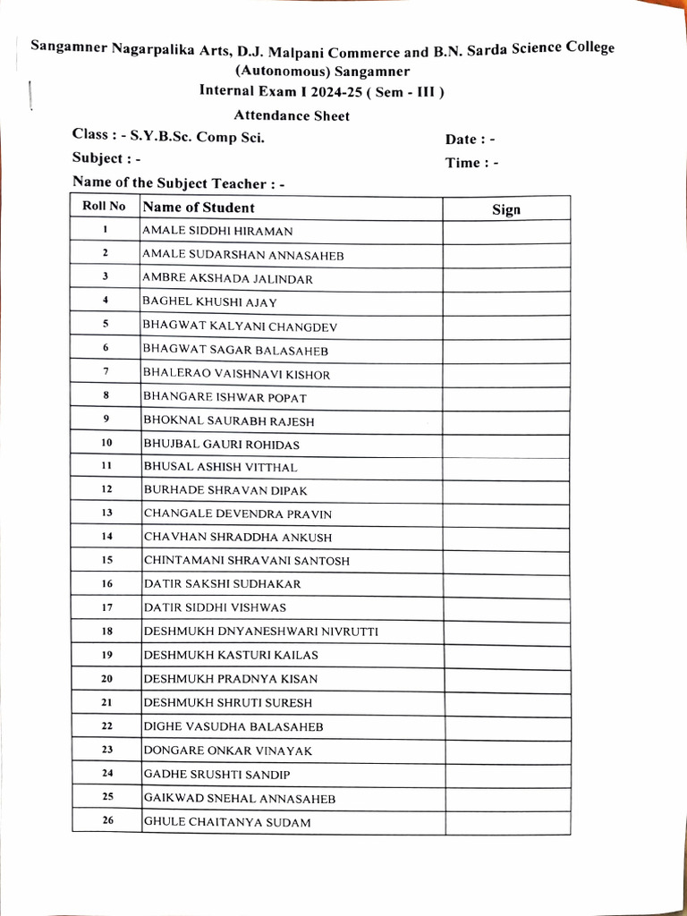 Roll Call | PDF Roll Call | PDF